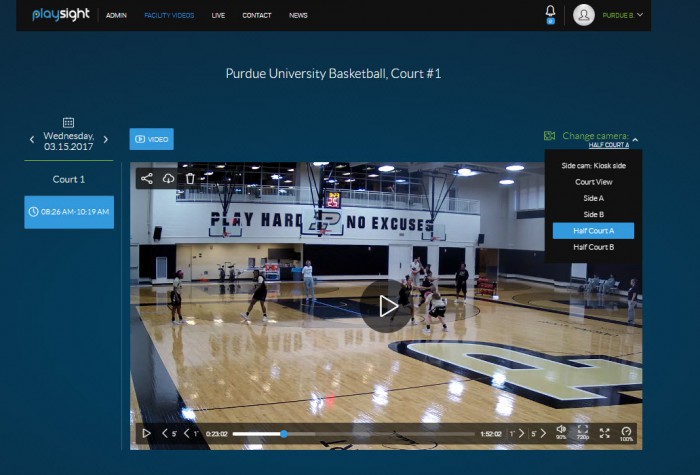 Purdue University basketball powered by PlaySight - PlaySight