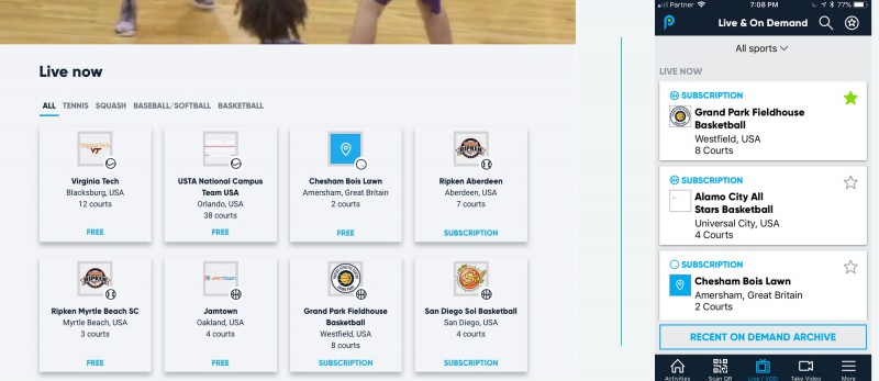 Where can I find live streaming on PlaySight? - PlaySight