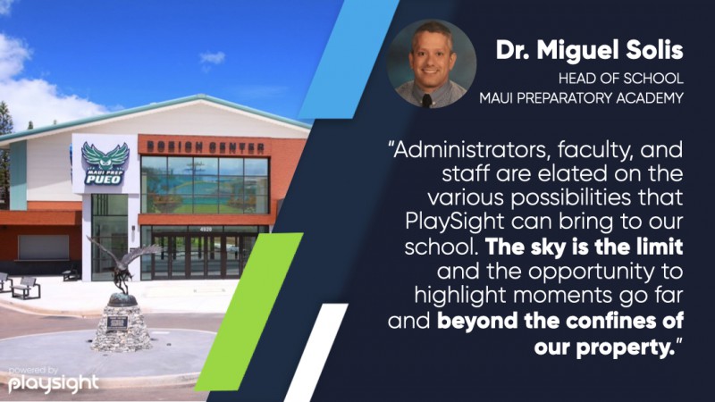 Maui Preparatory Academy adds PlaySight sports video technology - PlaySight