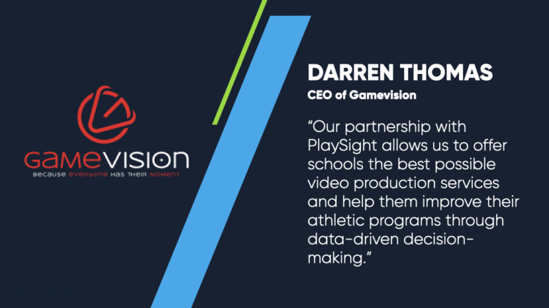 Gamevision and PlaySight Partner to Bring AI Video Technology to High ...